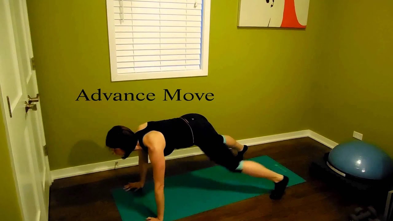 Walkout Push-ups (Total body toning move) - YouTube