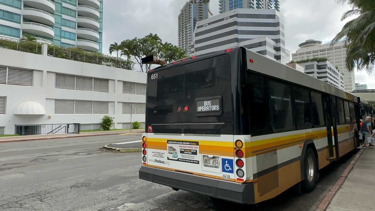 Honolulu TheBus Route C CountryExpress! Ala Moana, Bus 651 (Kapiolani ...