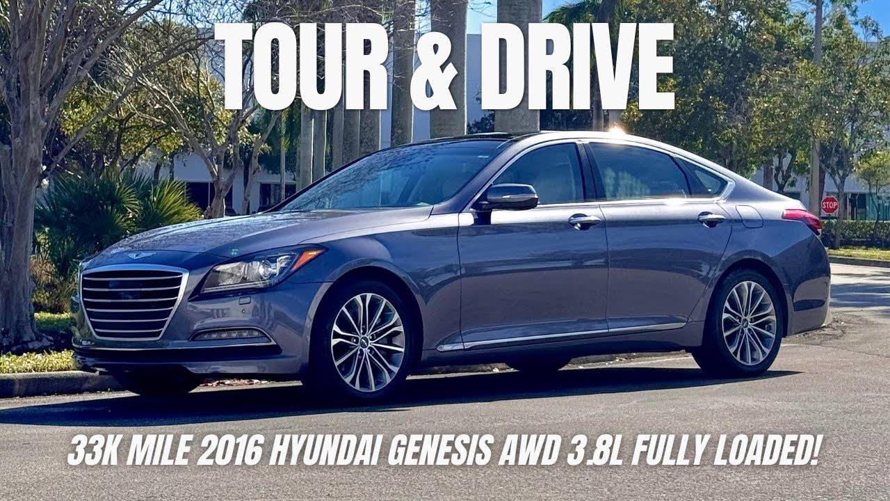 Tour & Drive: 34k Mile 2016 Hyundai Genesis AWD 3.8L Fully Loaded ...