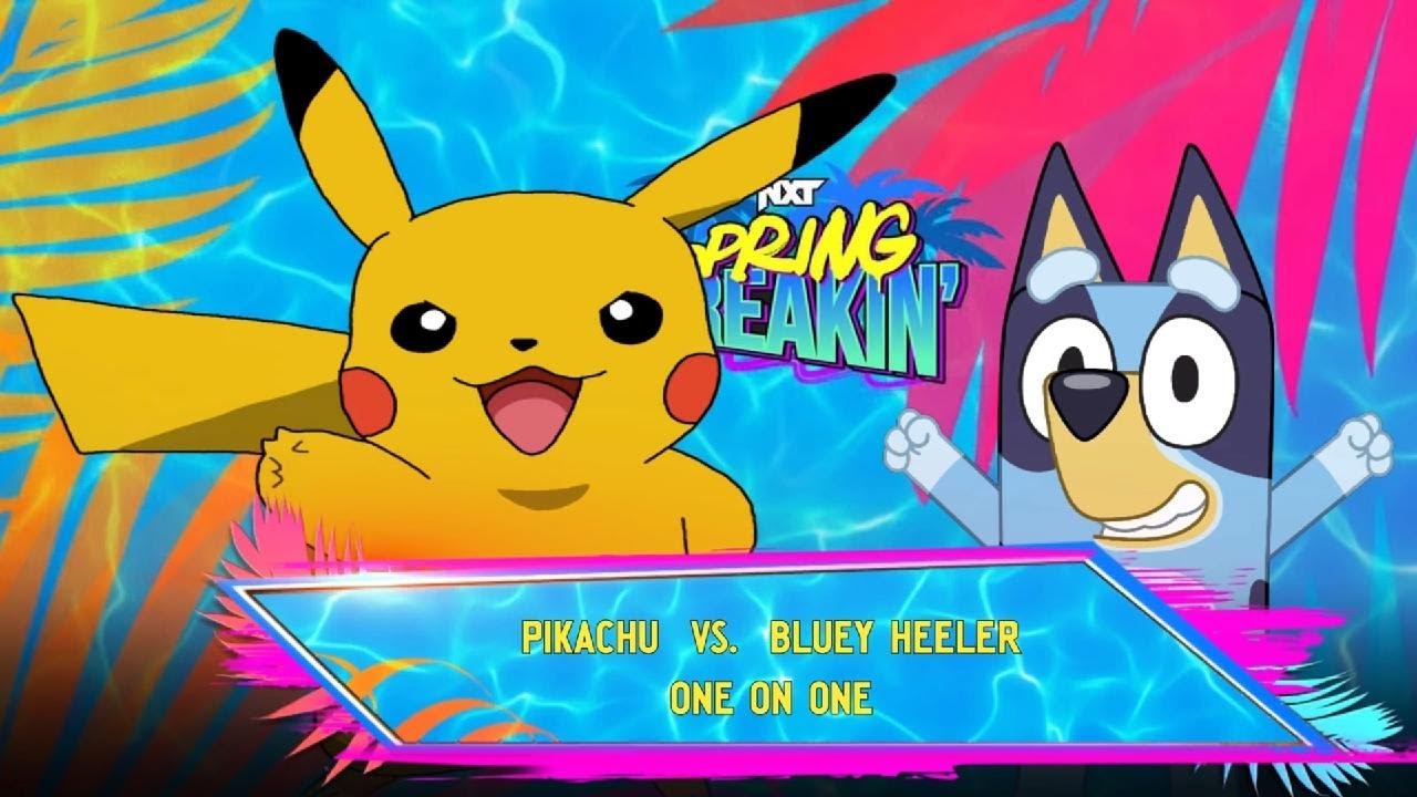 WWE 2K24-PIKACHU Vs BLUEY - YouTube