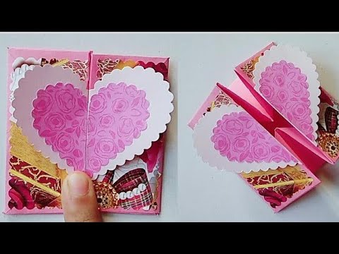 Heart Box card idea/how to make heart Box card/easy to make heart Box ...