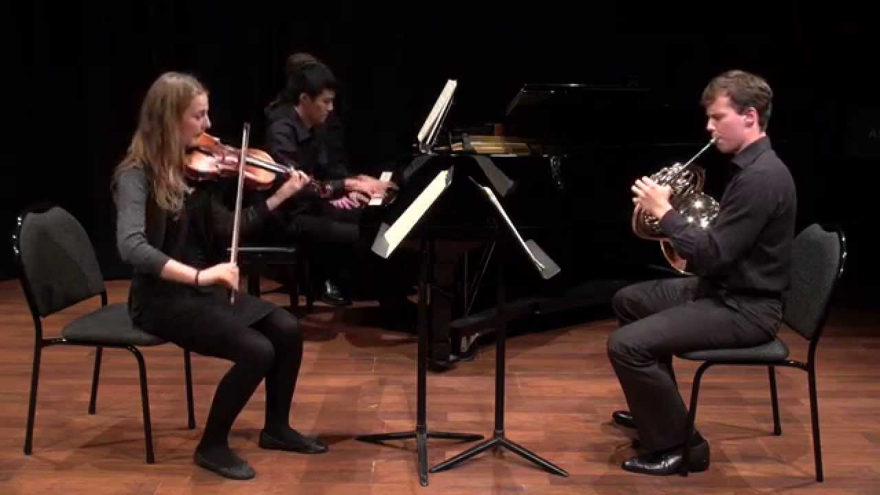 Brahms Horn Trio in E flat Major - Movement 4 - Op 40 - Sydney Academy ...