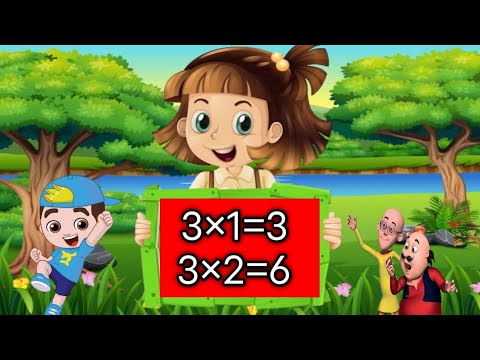 Table of Three | Table of 3 | Learn Multiplecation Table of 3×1 =3 | 3 ...