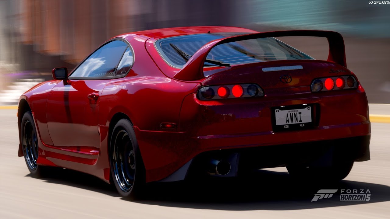 FH5 Toyota supra mk4 test speed - YouTube