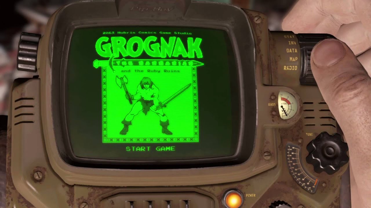 Fallout 4 Gronak the barbarian Pipboy game Location guide - YouTube