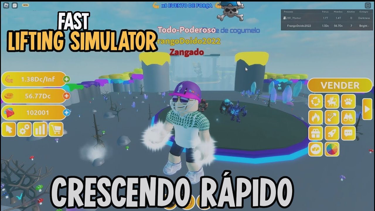 💪 FAST LIFTING SIMULATOR 💪 Minha Evolução - #02 Gameplay - Frango Doido ...