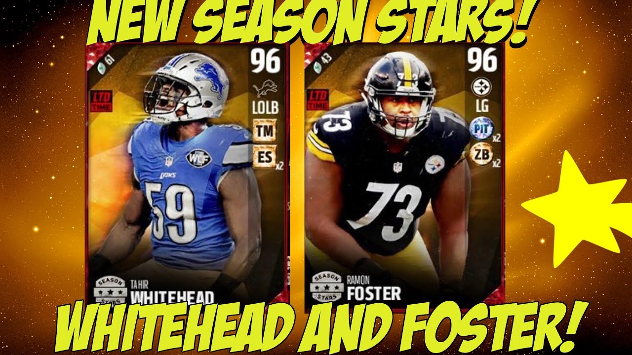 SEASON STARS WHITEHEAD AND FOSTER! 96 OVERALL SEASON STARS! | MADDEN 17 ...