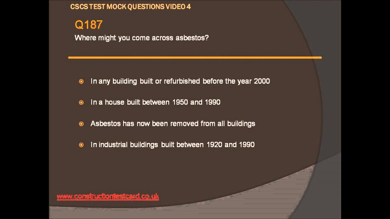CSCS Mock Test Questions 4 of 7 - YouTube