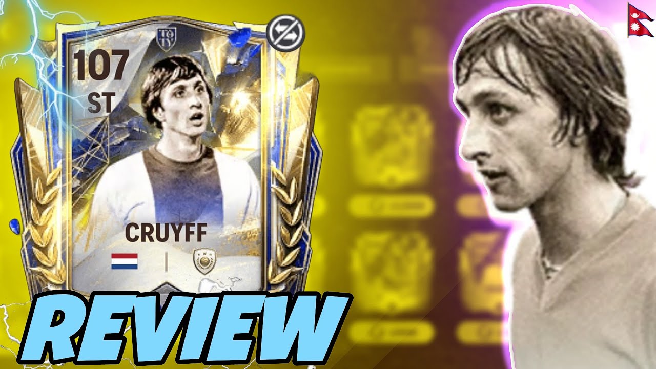 107OVR🇳🇵 JOHAN CRUYFF👿🔥 REVIEW IN FC MOBILE | PLAY WITH SIYON - YouTube