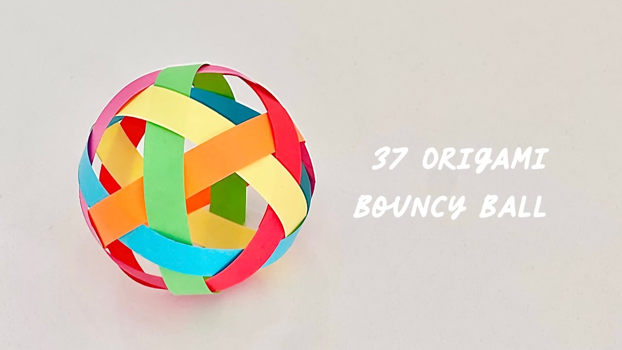 How To Make An Origami Bouncy Ball Rainbow Icosahedron Ball Teach