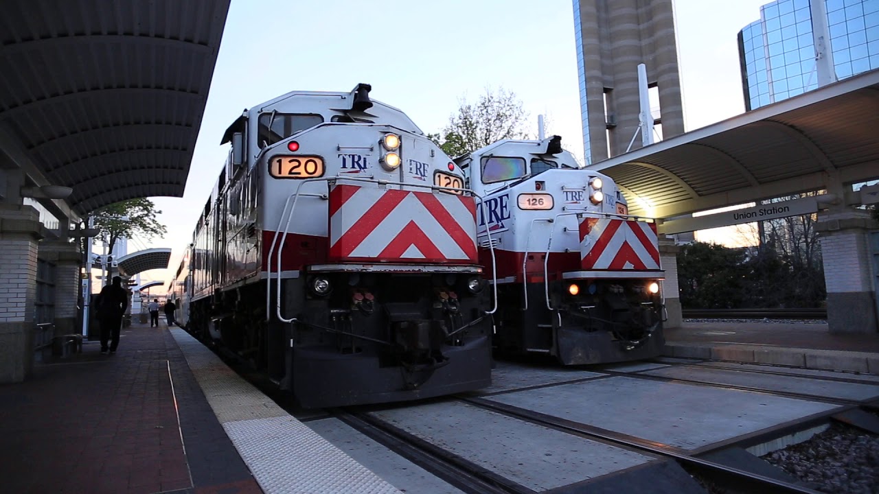Train Conductors Boarding Trinity Railway Express Train Union Station ...