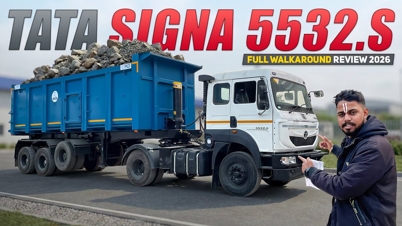 New Tata Signa 5532.S 4X2 Tipper Review 2026 🔥| On Road Price, EMI ...