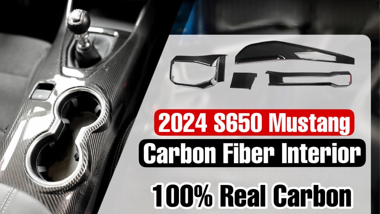 2024 Ford Mustang Carbon Fiber Interior - s650 Mustang GT - YouTube