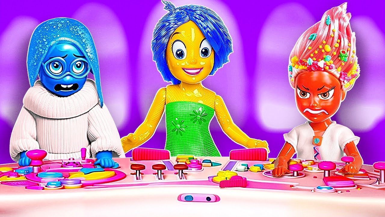 DIY Inside Out 2 Dolls! 😲 *We Made Joy, Anxiety, Anger And Sadness ...