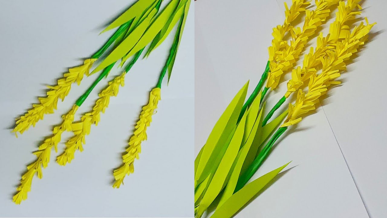 Beautiful Yellow Flower with Paper | DIY Crafts | Paper Flower - YouTube