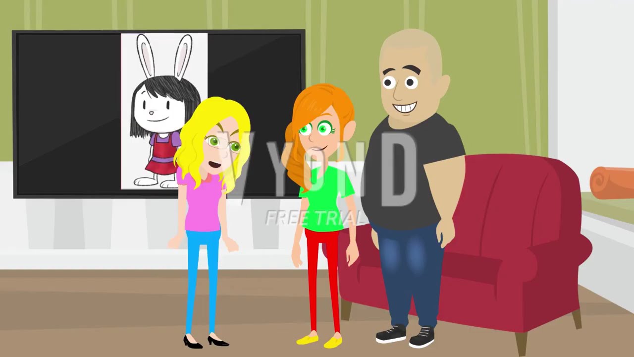 Childish Dad's Sister visit him and give trouble to Catherine on Vyond ...