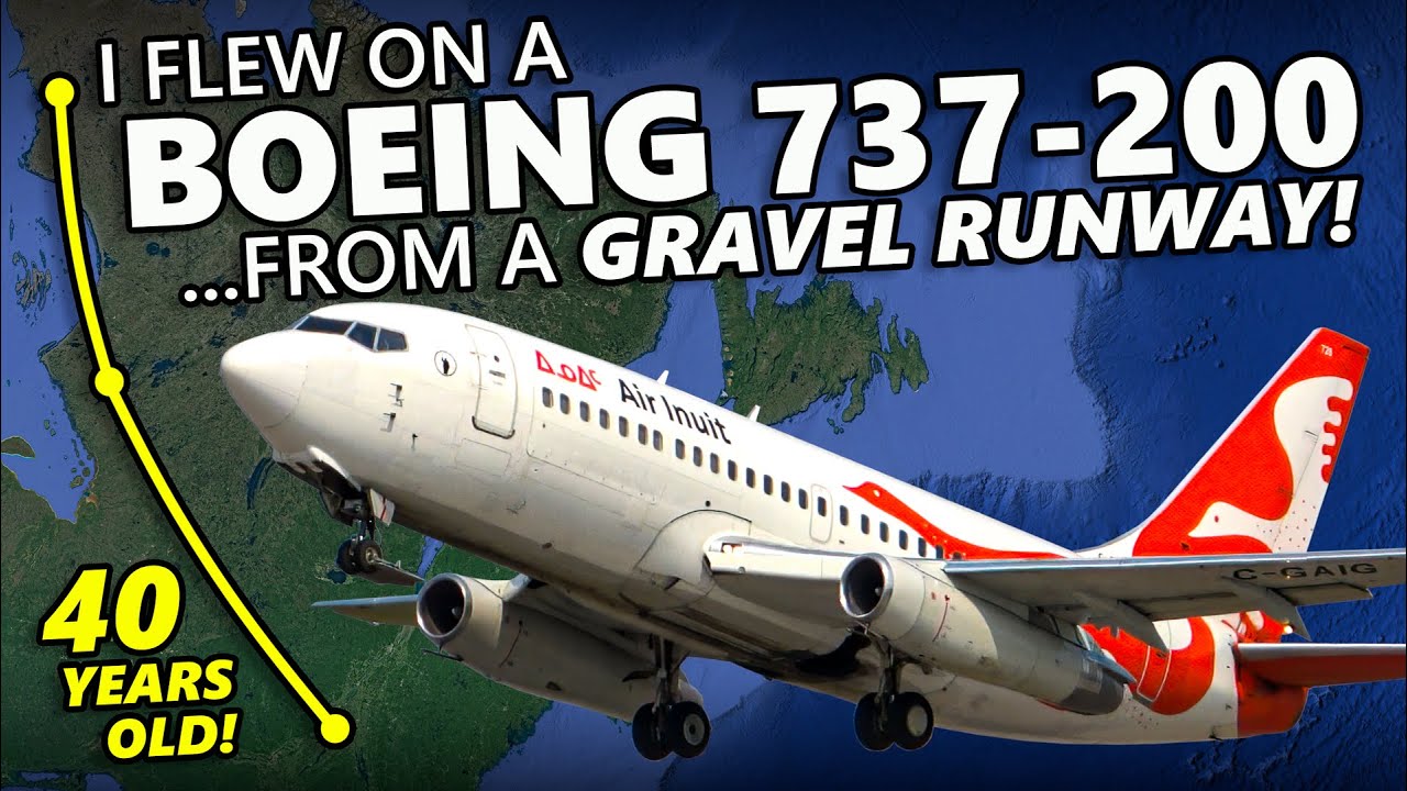 I Flew on a Boeing 737-200 From a GRAVEL RUNWAY! - YouTube