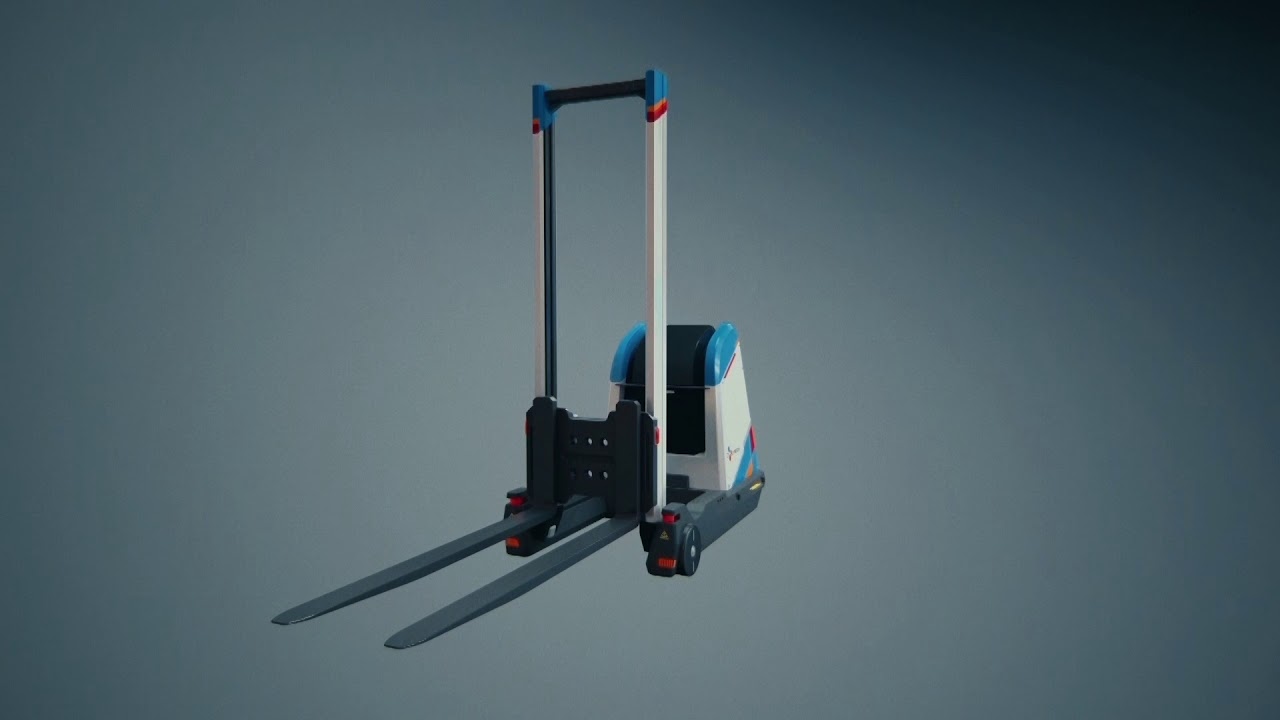 Warehouse automated forklift animation part 1 - YouTube