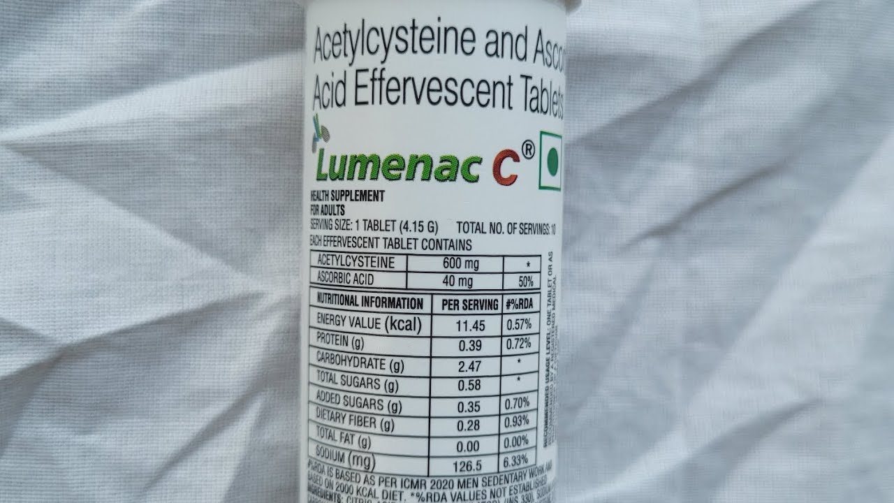 Brand Name Series || Drug #509 || Tab Lumenac C || Acetylcysteine ...