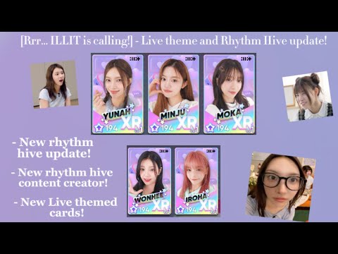 [Rrr… ILLIT is calling!] - Live themed cards and Rhythm hive update!!