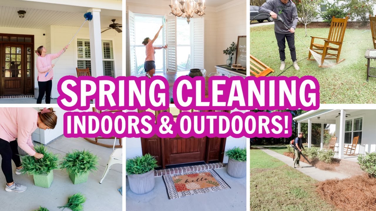 SPRING CLEANING INDOORS & OUTDOORS + DECORATING | EXTREME CLEANING ...