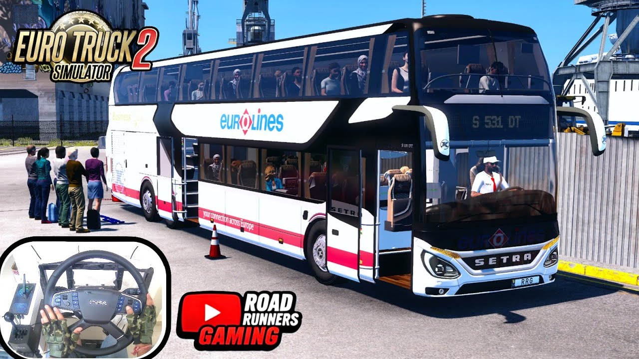 ETS2 Bus | Setra 531 DT as Eurolines Bus Services | Ultra Realistic ...