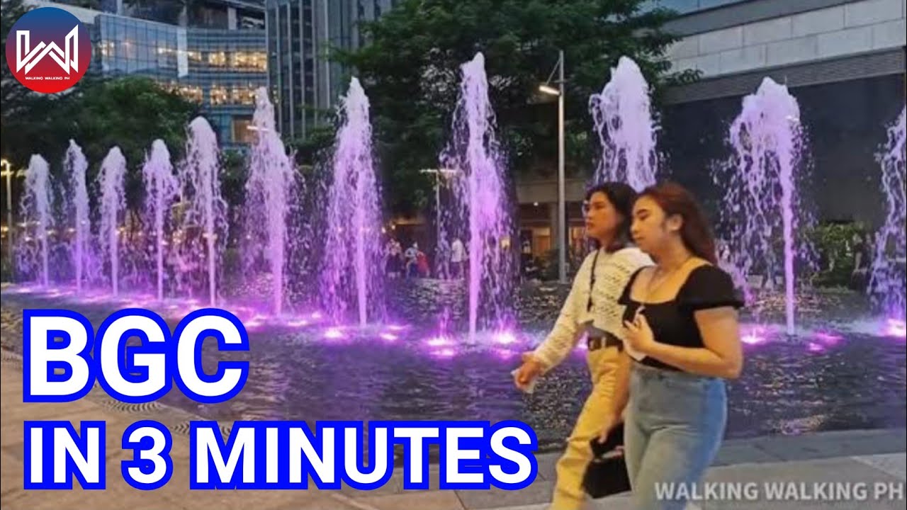 BGC WALKING TOUR in 3 MINUTES VIDEO | BONIFACIO GLOBAL CITY TAGUIG ...