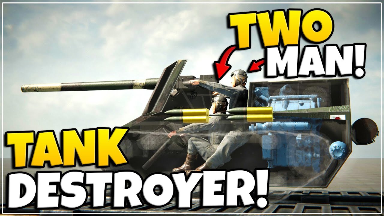I Built A TINY TWO MAN TANK DESTROYER In Sprocket Tank Design! - YouTube