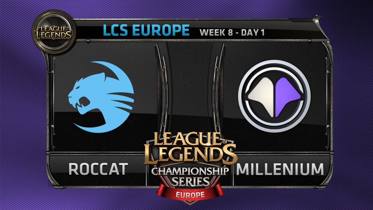 ROCCAT vs MILLENIUM - LCS EU (W8D1). ESL.TV Polska - YouTube
