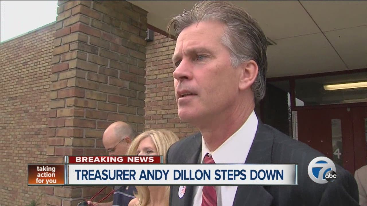 Treasurer Andy Dillon steps down - YouTube