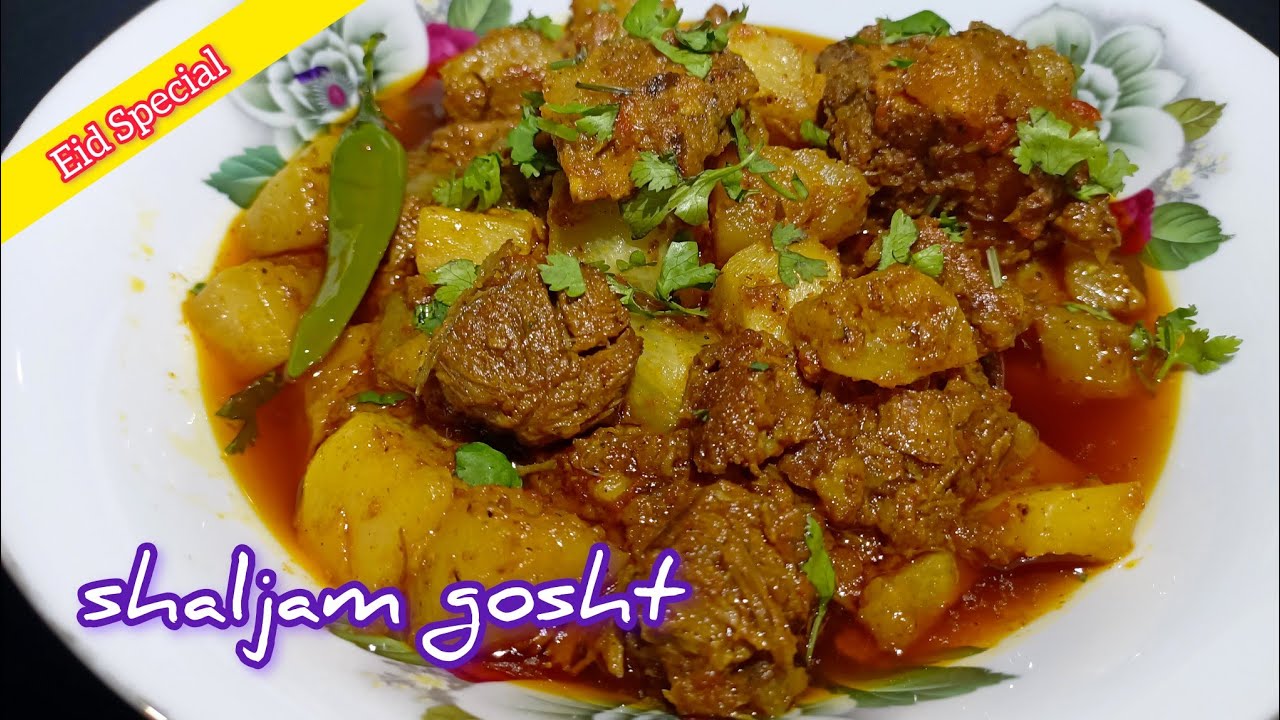 How to make Shaljam Gosht in an easy way || Yummiest Turnip Curry - YouTube