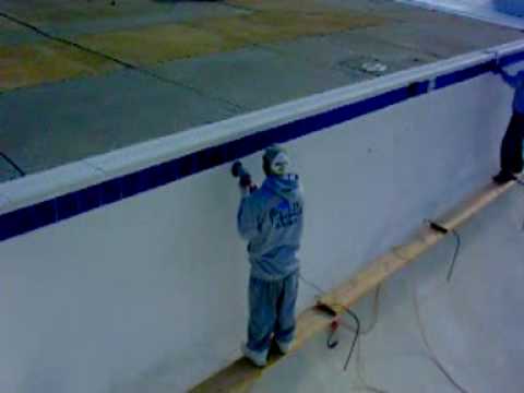 Commercial swimming pool resurfacing - grinding the surface - YouTube