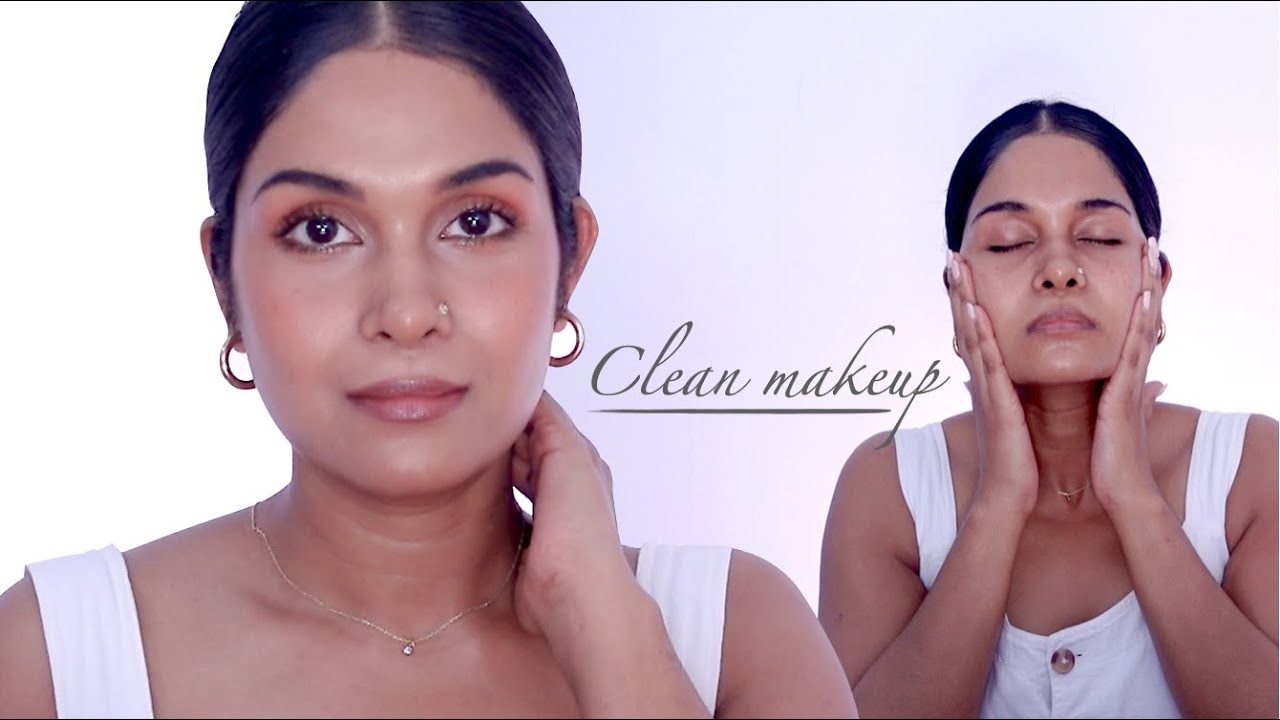 CLEAN MAKEUP using *CLEAN BEAUTY BRANDS* :P - YouTube