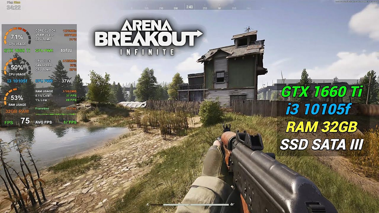 Arena Breakout Infinite PC | GTX 1660 Ti | i3 10105f | 32GB RAM ...