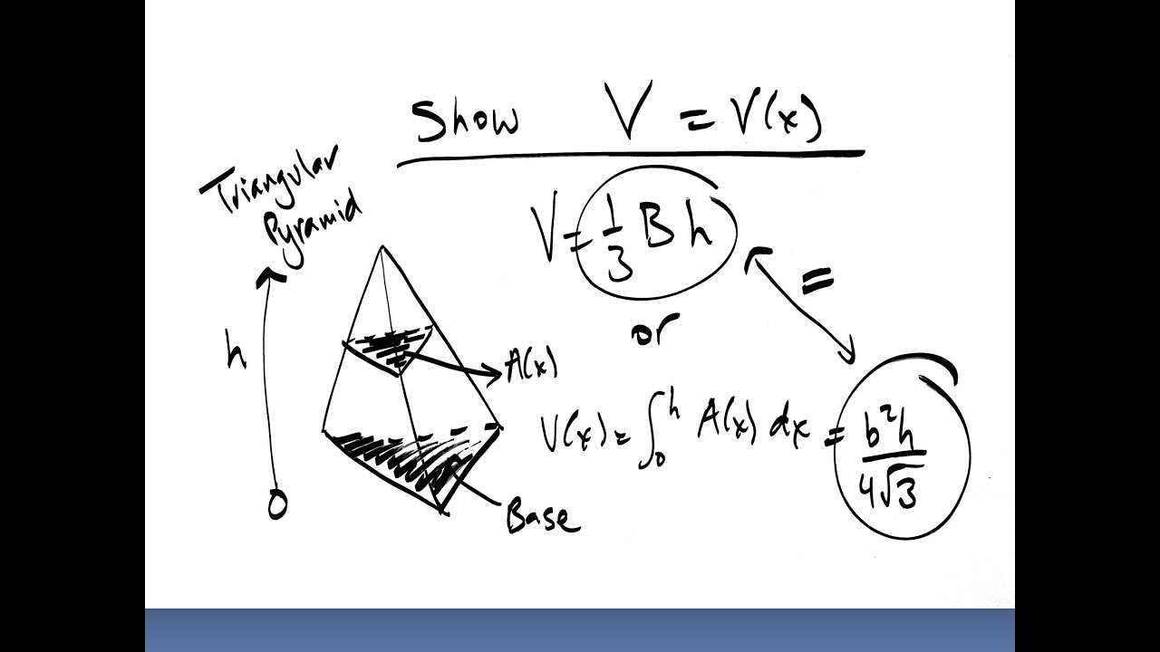 Triangular Pyramid Volume Formulae & Reconciliation - YouTube