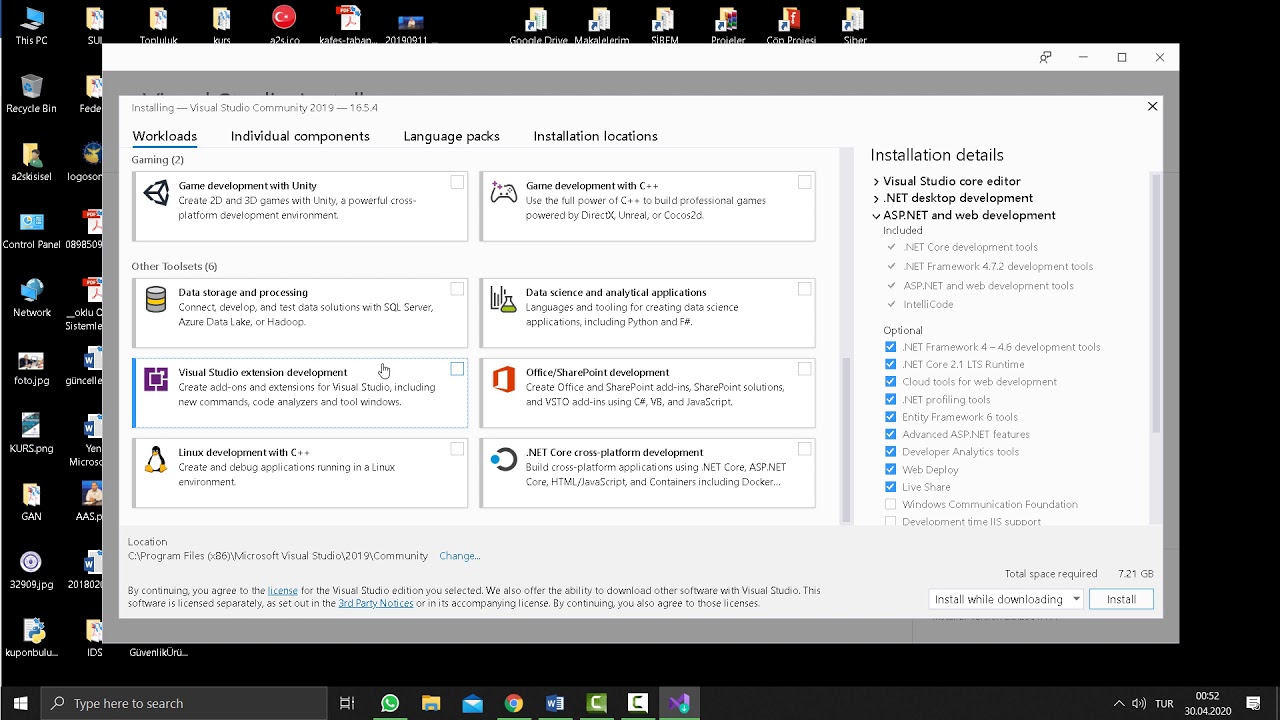 Microsoft Visual Studio 2019 Community Ücretsiz İndirme & Kurulumu ...