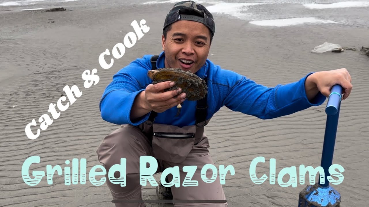 Coastal Foraging: Razor Clam Catch & Cook - YouTube