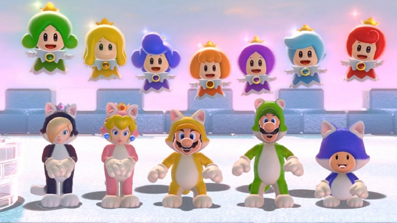 Super Mario 3D World - Final Boss VS All Characters - YouTube