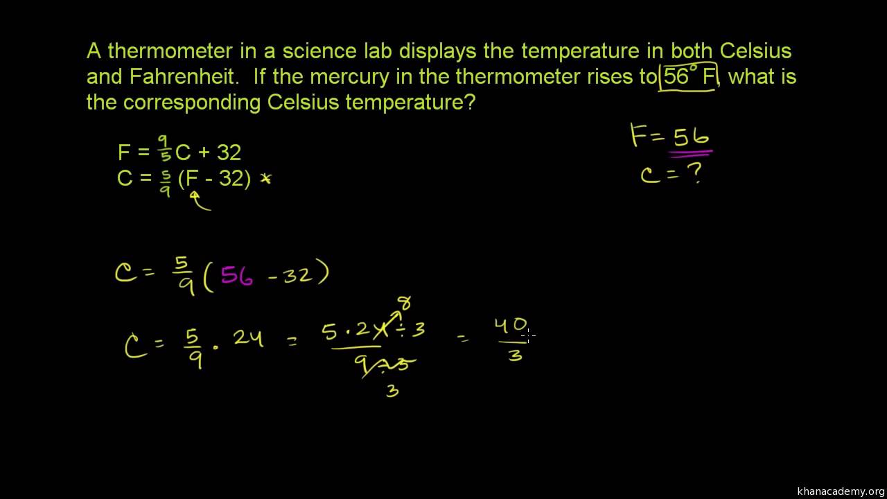 Omregning Fra Fahrenheit Til Celsius YouTube