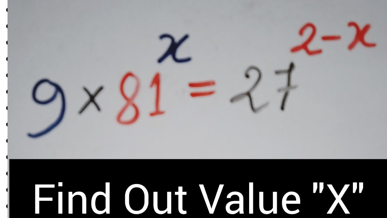 A General Exponential Math Problem Solution - YouTube