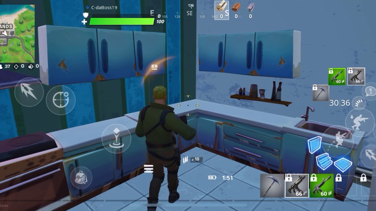 FORTNITE MOBILE CHAPTER 2 VICTORIOUS HUD LAYOUT SOLO - YouTube