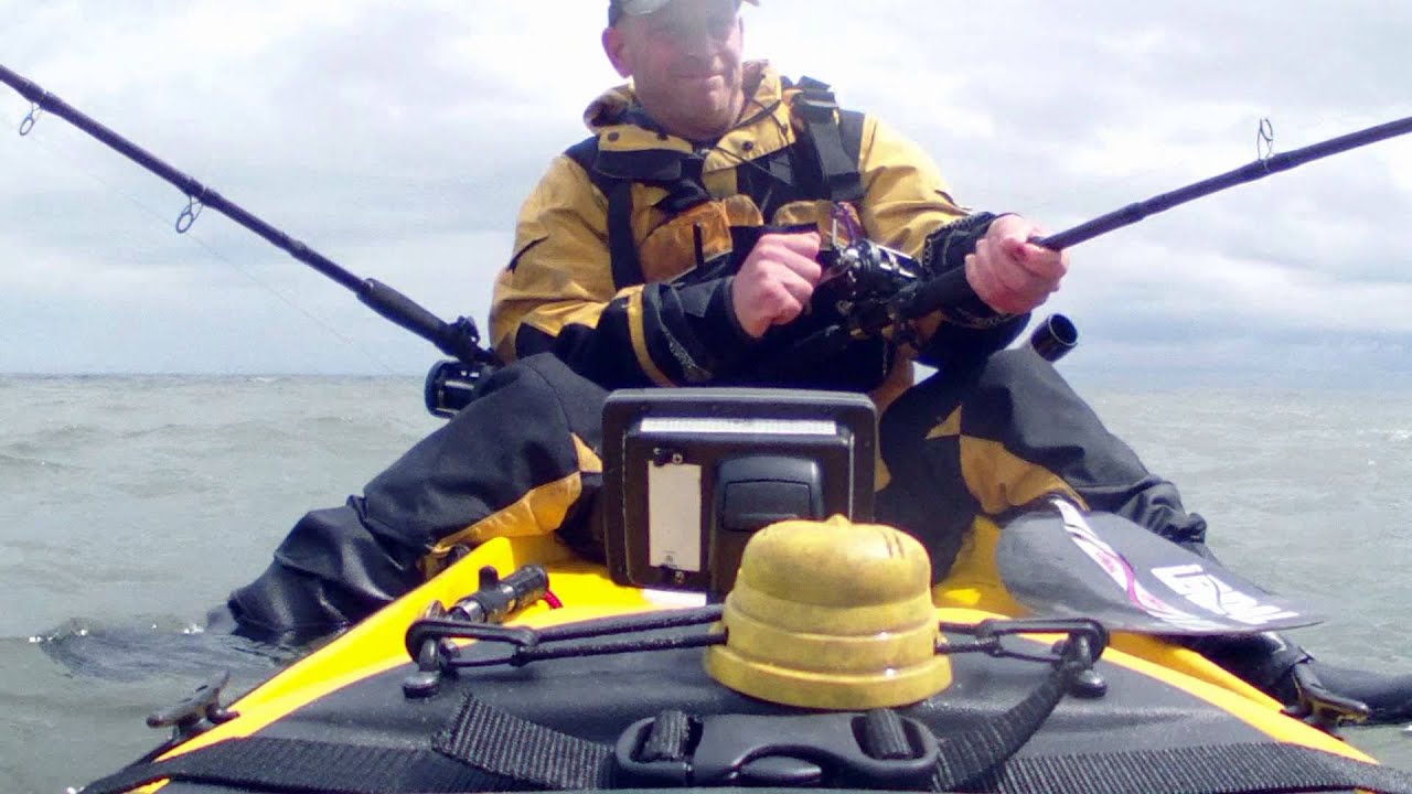 Kayak Fishing: Tramping for Smoothound - YouTube