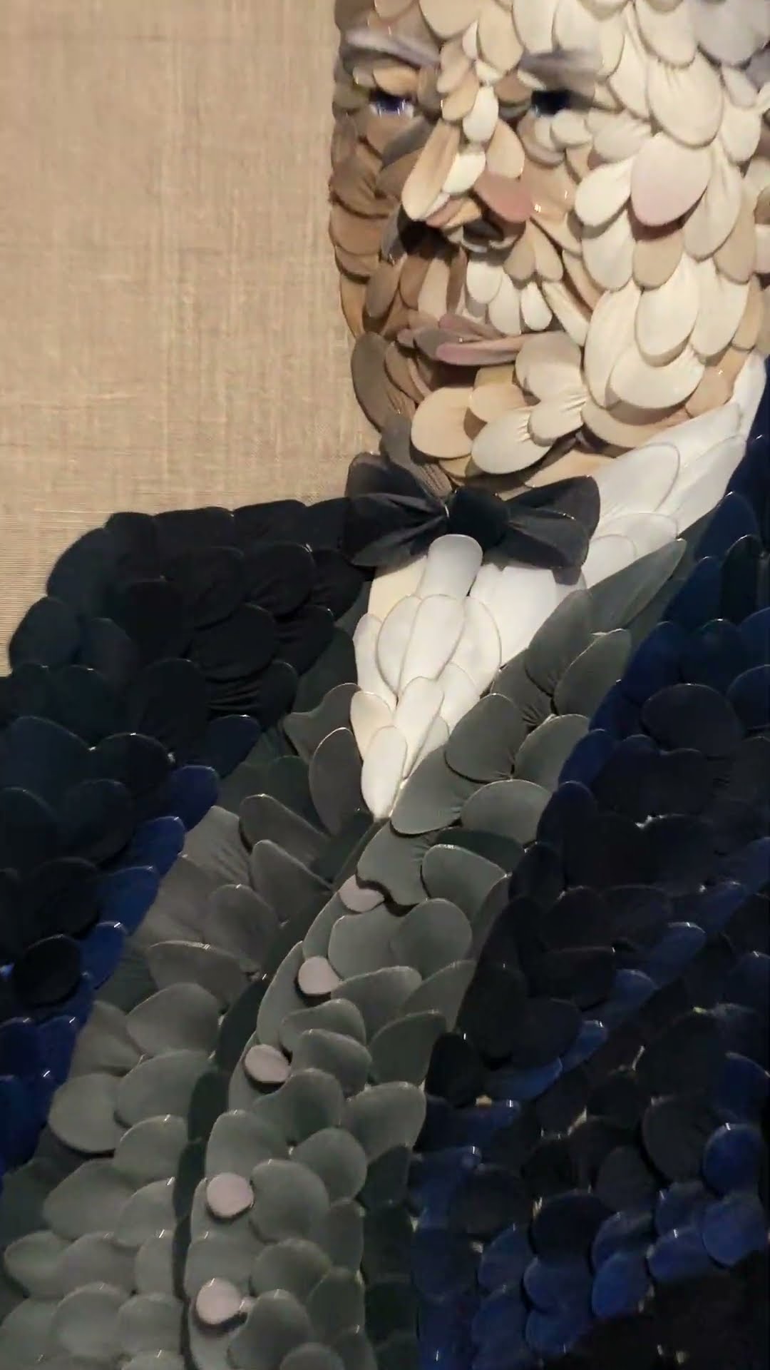 Unveiling Art: Portrait Made of Colorful Nylon Loops - YouTube