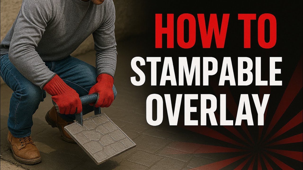 WOW! THIN STAMPABLE CEMENT OVERLAY - YouTube