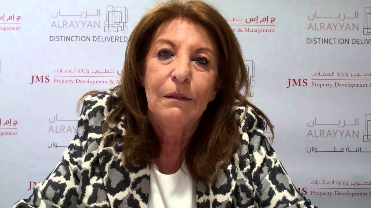 Ms. RANDA KAMAL -JMS Property Development CEO- speaks to WILLIAM FARIA ...
