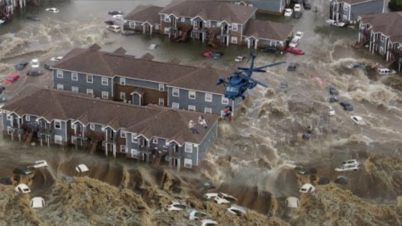 Incredible Footage of Storm Babet & Historic Flooding Hitting UK ...