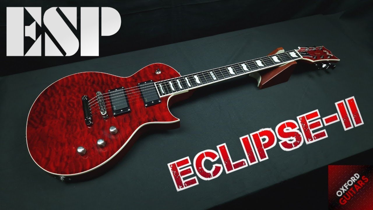 ESP Eclipse II CTM 2011 See-thru Black Cherry Quilted Maple Top EMG 81 ...