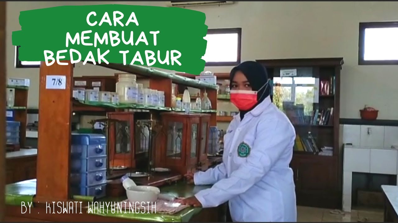 CARA PEMBUATAN BEDAK TABUR - YouTube