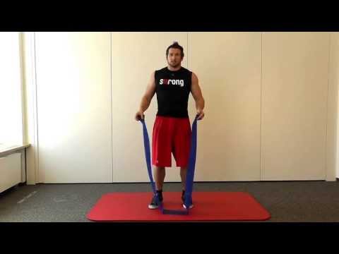 Reverse Flys - Back Exercise with Thera Band - YouTube