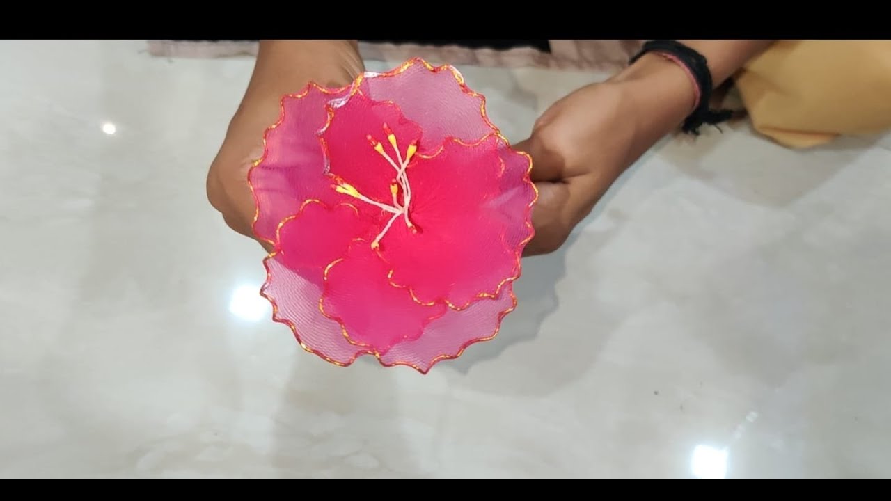 How to make Stocking Flowers | Easy and Simple Tutorial for Beginners ...
